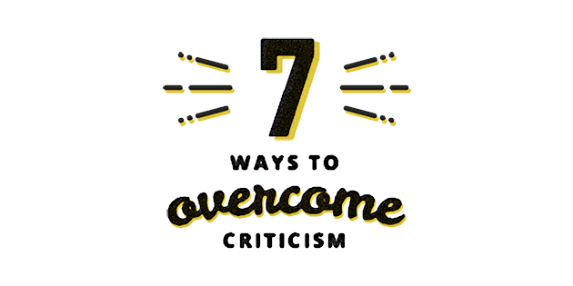 7 ways to overcome criticism - Book Launch | Book Marketing